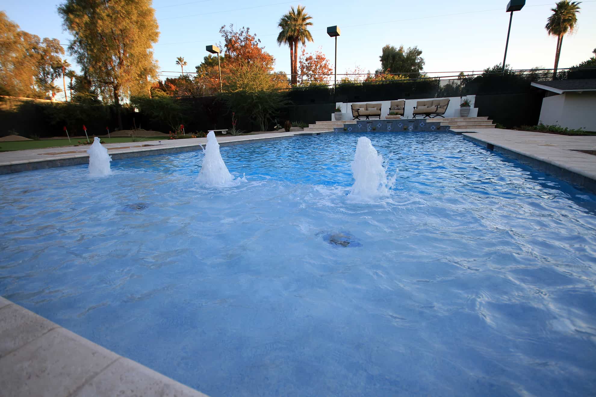 Water Features That Perfectly Pair With A Geometric Pool